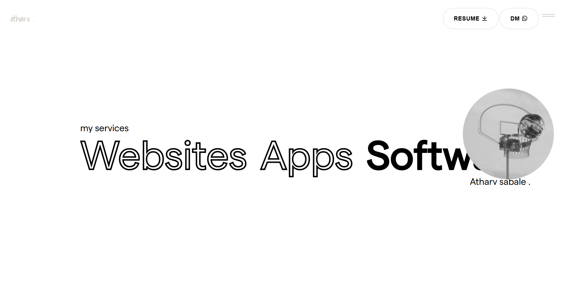 Atharv | Software Engineer & Web Designer